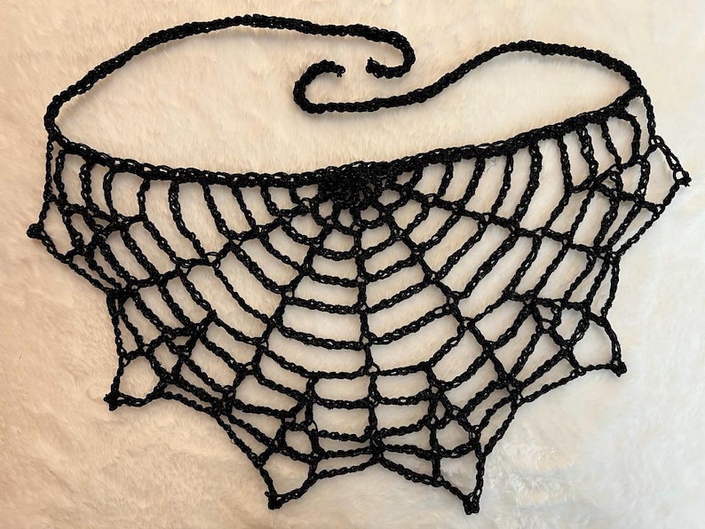 Spiderweb Hair Scarf Crochet Pattern // Spider Web Bandana // Halloween ...