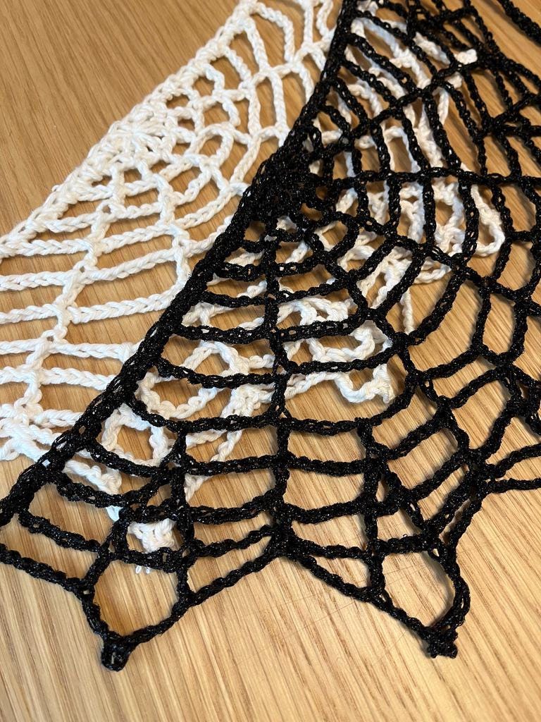 Spiderweb Hair Scarf Crochet Pattern // Spider Web Bandana // Halloween ...