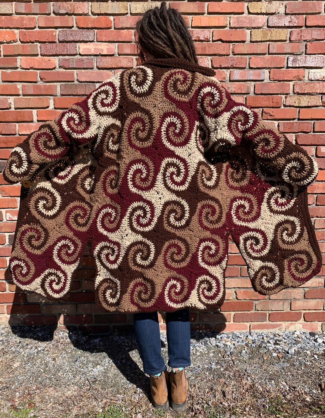 Vortex Sweater Crochet Pattern // Granny Spiral Cardigan - Etsy UK