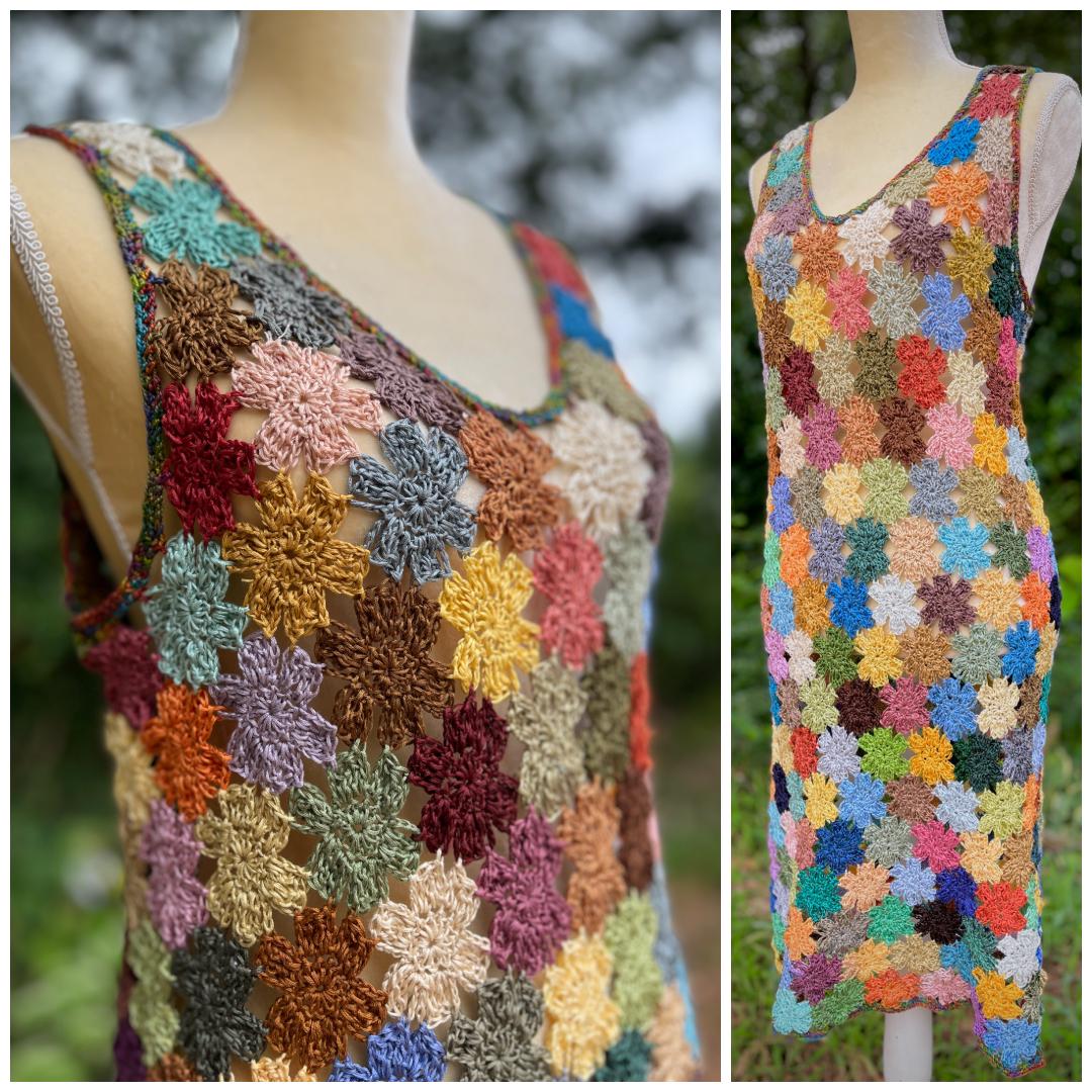 Crochet Pattern - Bloom Top & Dress // Spring / Summer Flower Motif ...