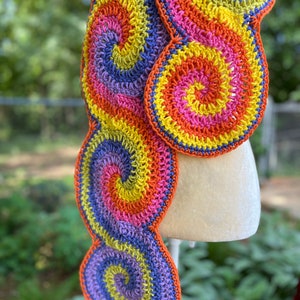 Spiral Scarf Crochet Pattern - Etsy