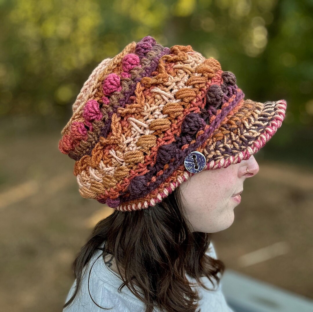 Crochet Hat Pattern - Fable Cap // Textured Newsboy Hat - Etsy