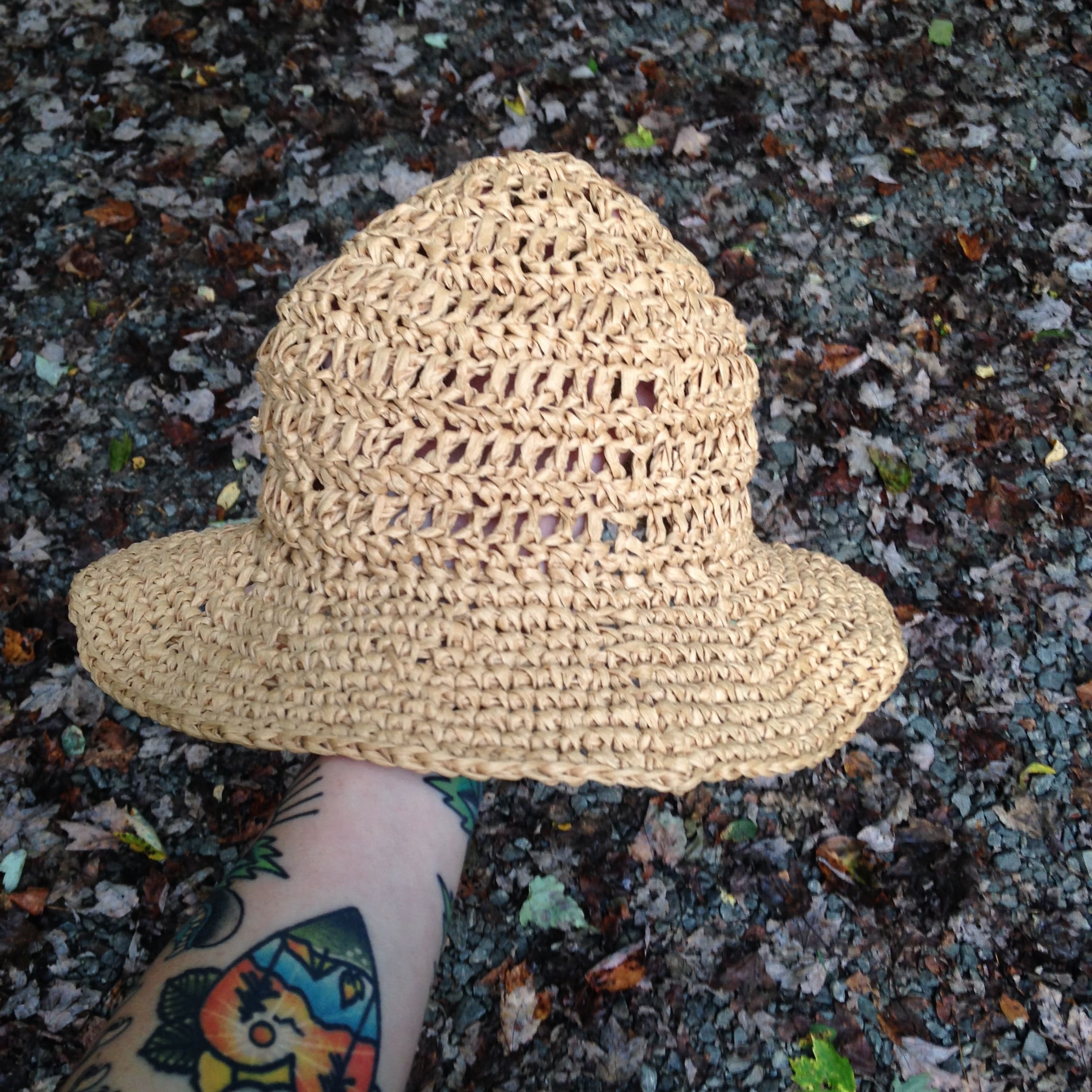 Crochet Raffia Sun Hat Pattern – Wide Brim Beach Hat (PDF Pattern) - Etsy