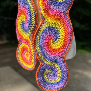 Spiral Scarf Crochet Pattern - Etsy