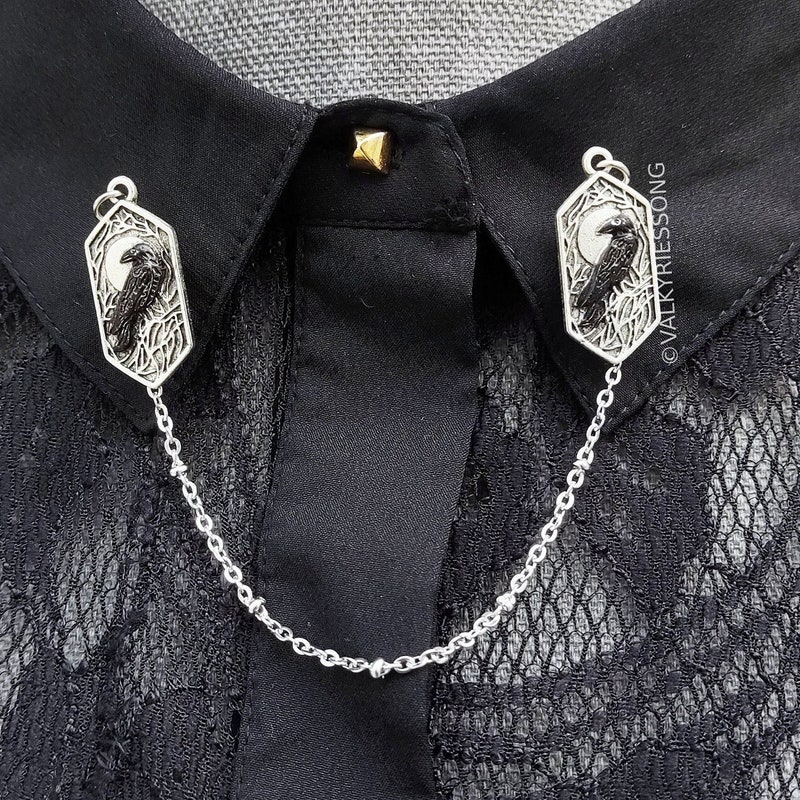 Raven Brooch - Etsy