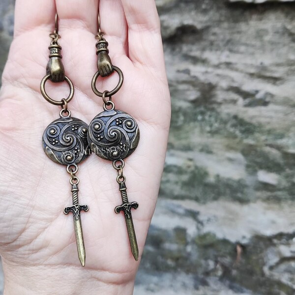 Shield Earrings - Etsy