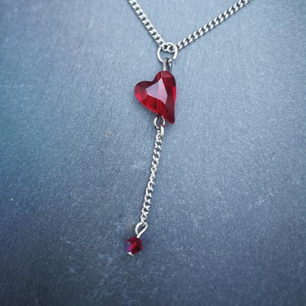 Deep Red Heart - Etsy
