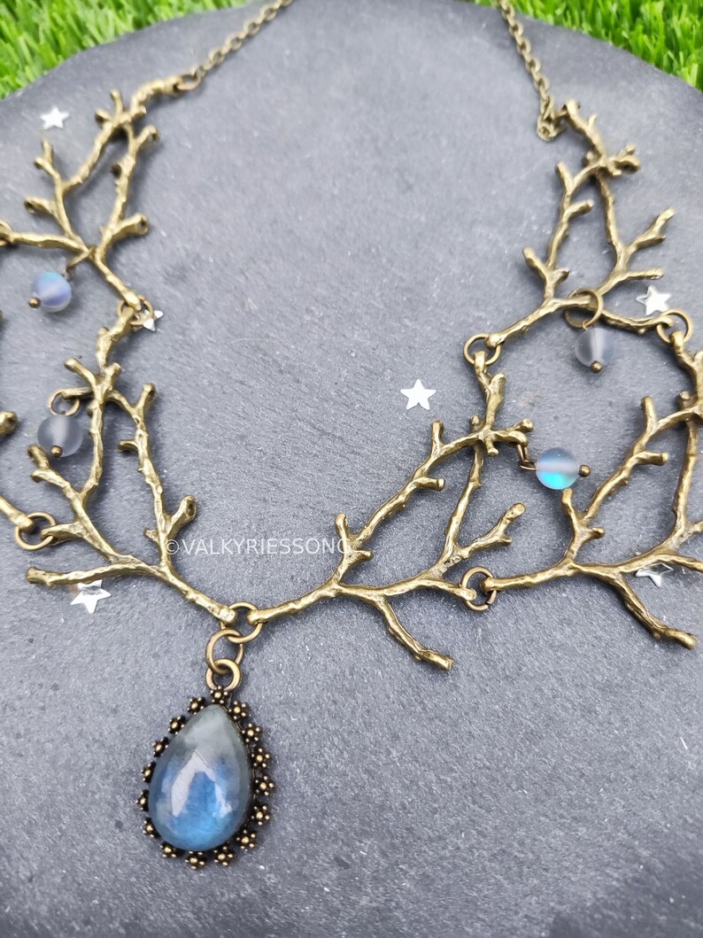 Bronze Queen of the Enchanted Forest Tree Branch Necklace - Etsy