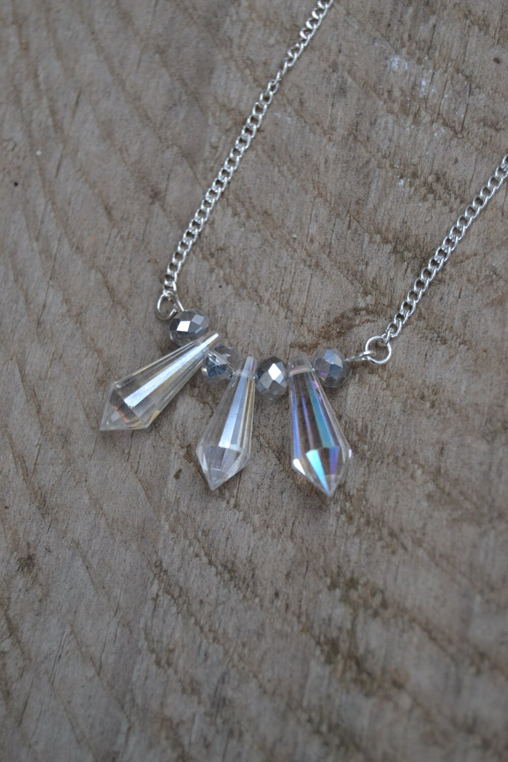 Statement Crystal Necklace Bib Necklace Crystal Statetement | Etsy