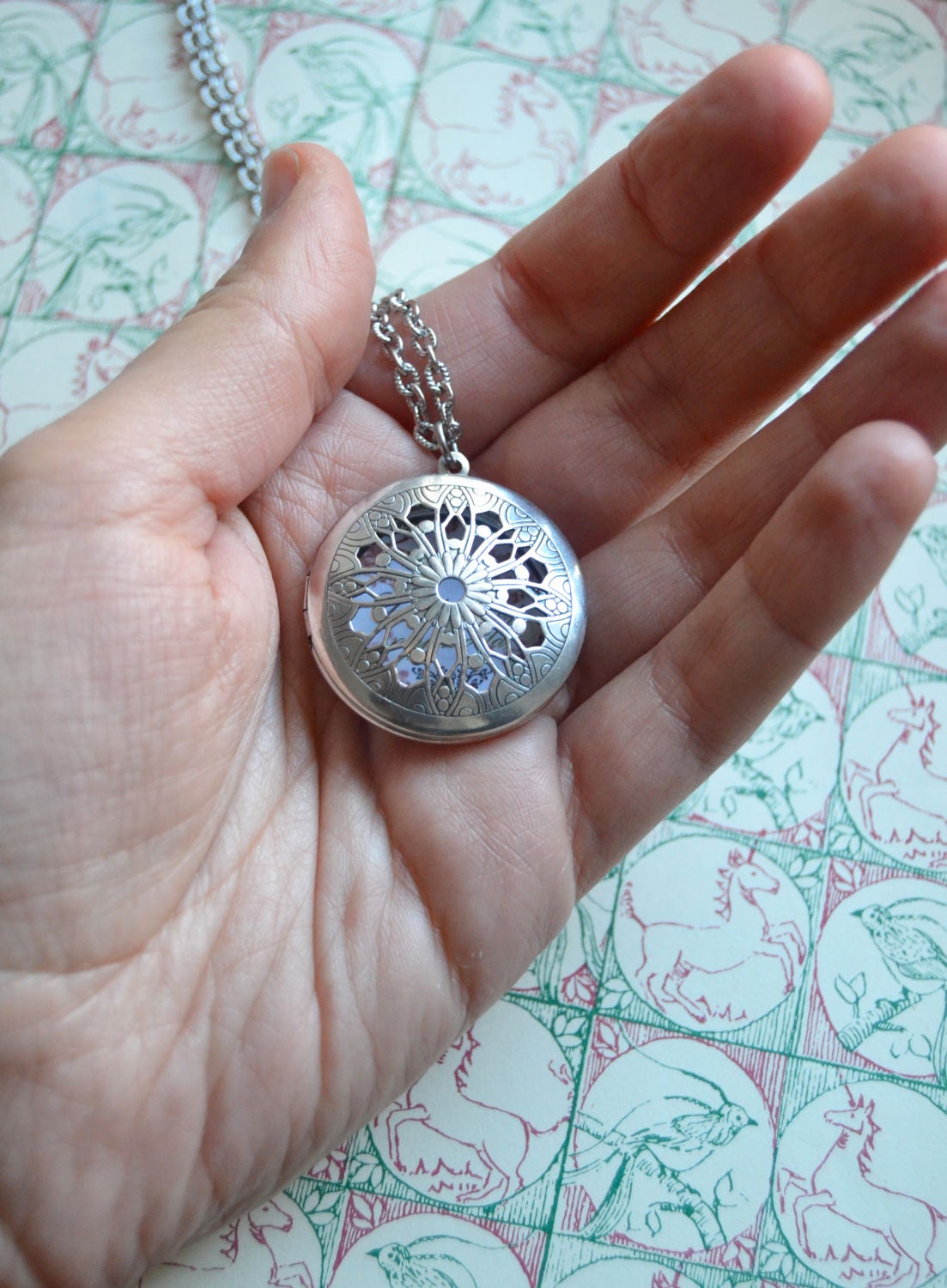 Personalized Locket Necklace Anniversary Gift for Women | Etsy