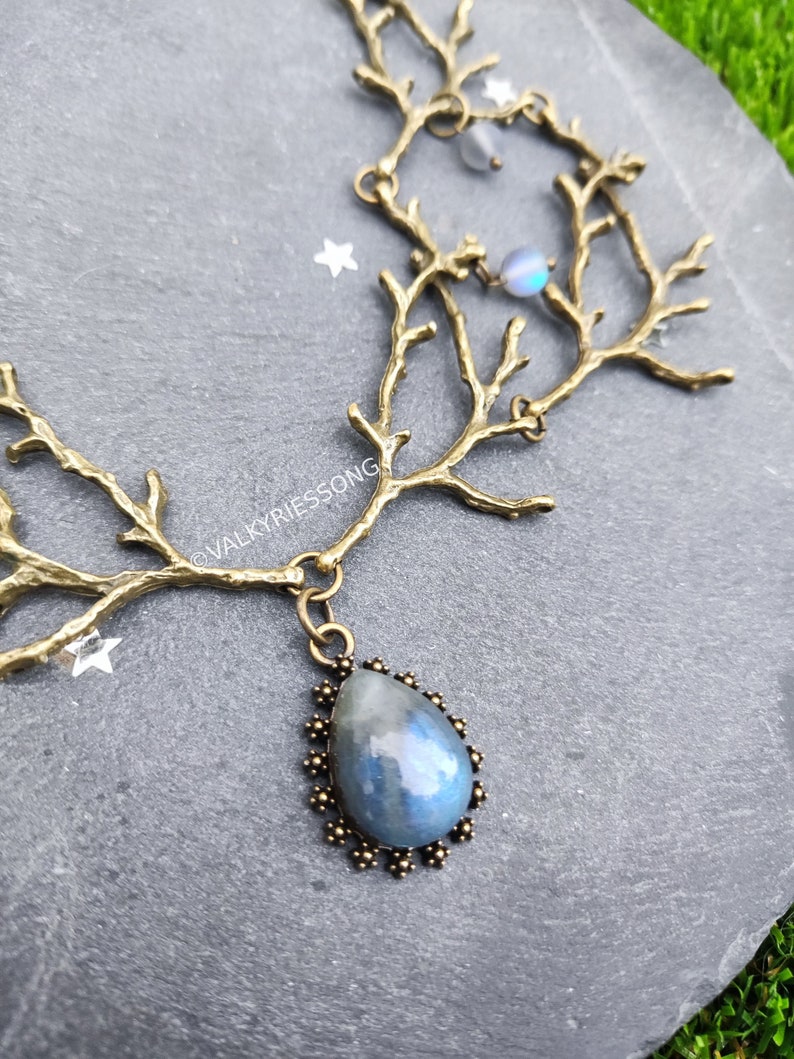 Bronze Queen of the Enchanted Forest Tree Branch Necklace - Etsy