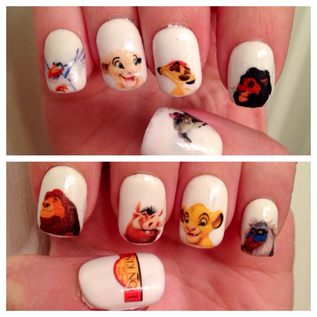 The Lion King Nail Decals - Etsy