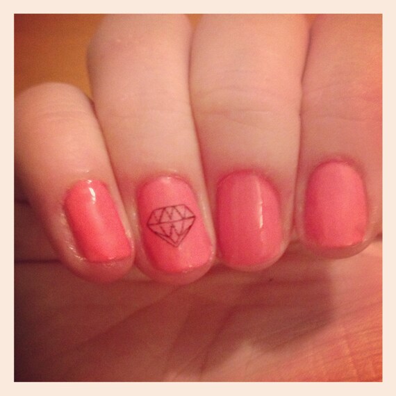 Diamond Nail Decals - Etsy