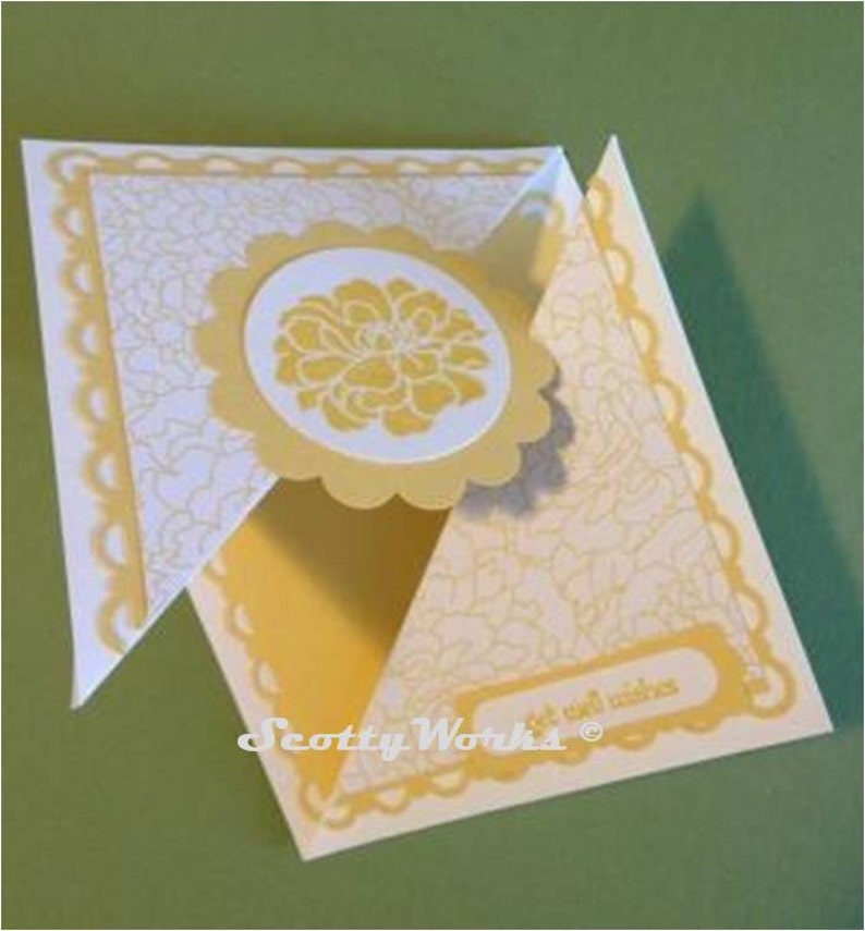 Yellow Floral Note Card Set of Four Unique Handcrafted Cards B12-2 - Etsy