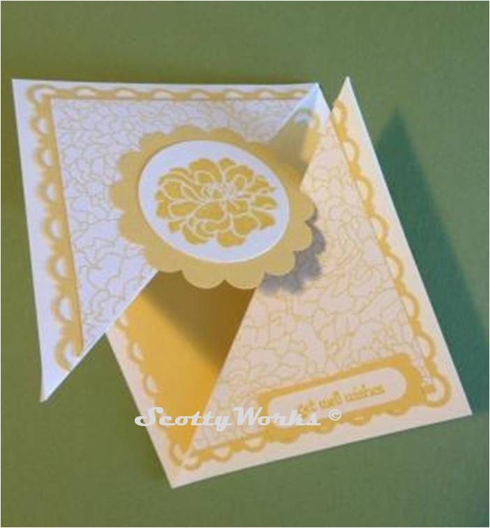 Yellow Floral Note Card Set of Four Unique Handcrafted Cards B12-2 - Etsy