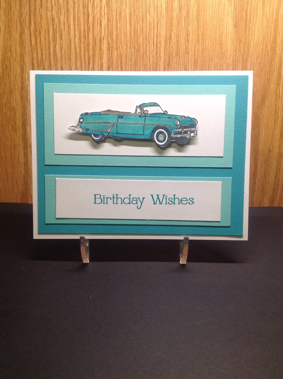 Birthday Wishes Card for Car Guy, Birthday Card, Card With Old Car B2-1 ...