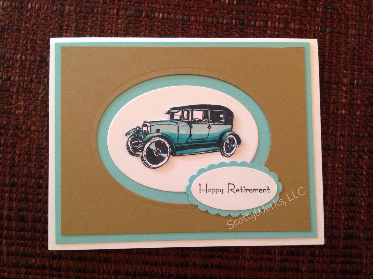 Happy Retirement Card for Car Guy, Retirement Card, Card With Old Car ...