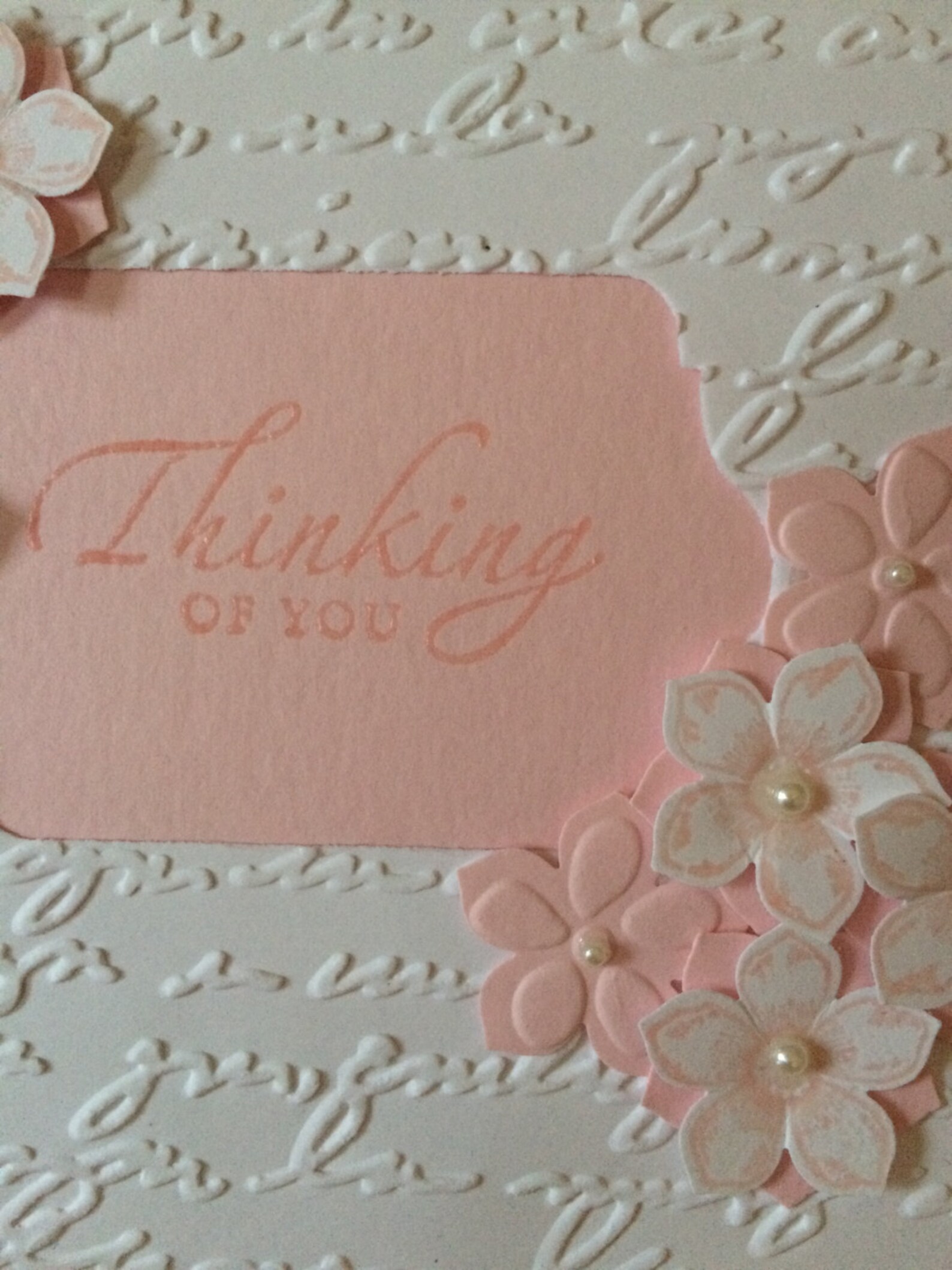 Feminine Thinking of You Card, Note Card - Etsy