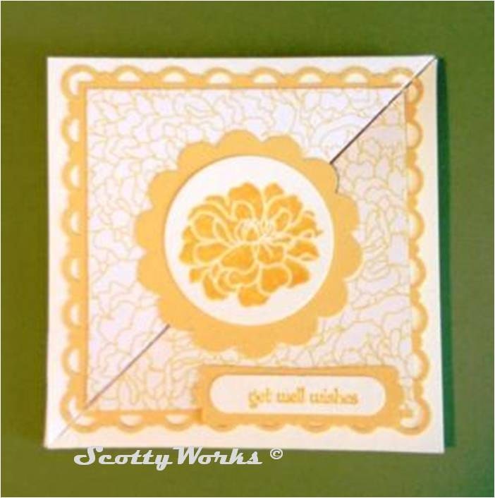 Yellow Floral Note Card Set of Four Unique Handcrafted Cards B12-2 - Etsy