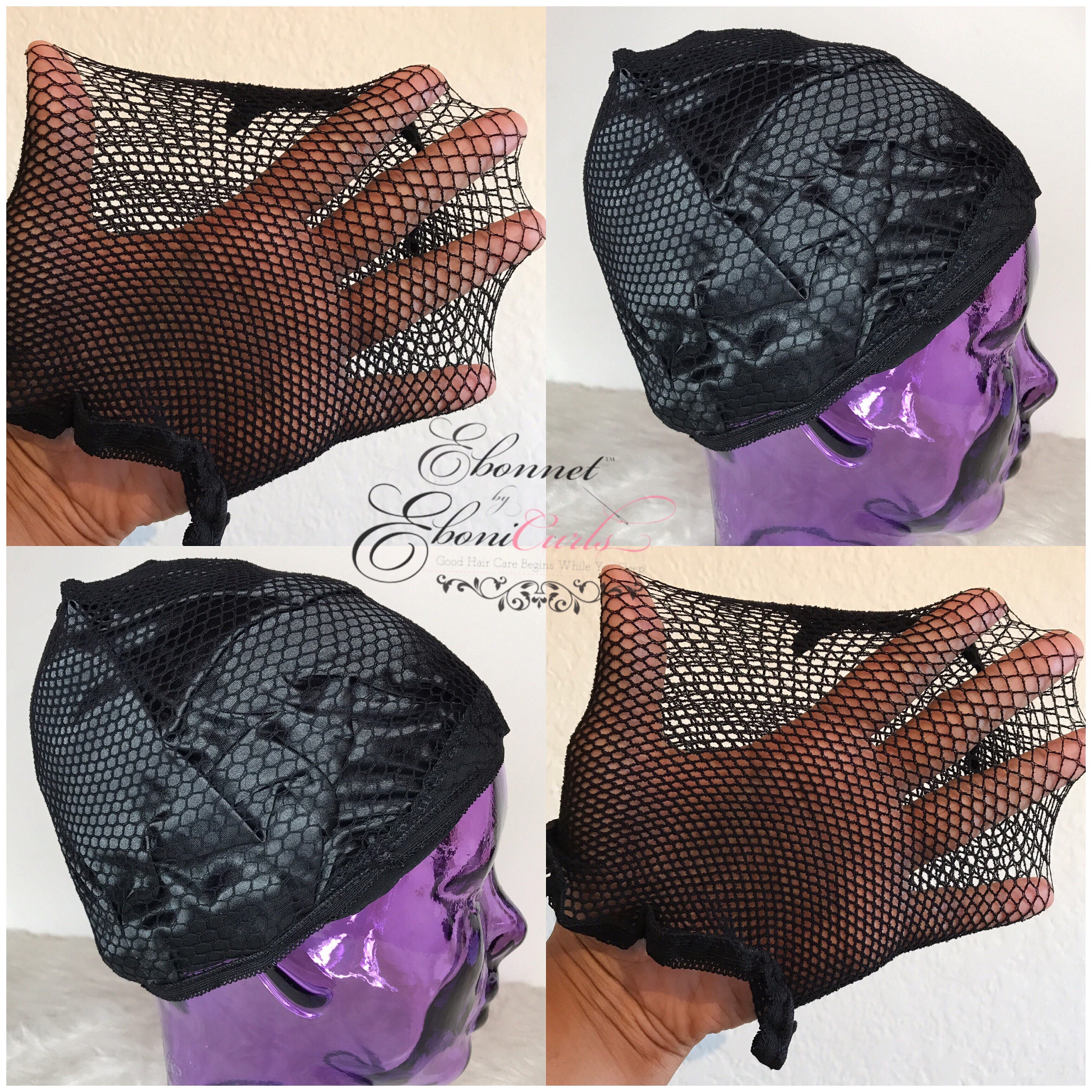 Black Mesh Satin Lined Wig Cap - Etsy