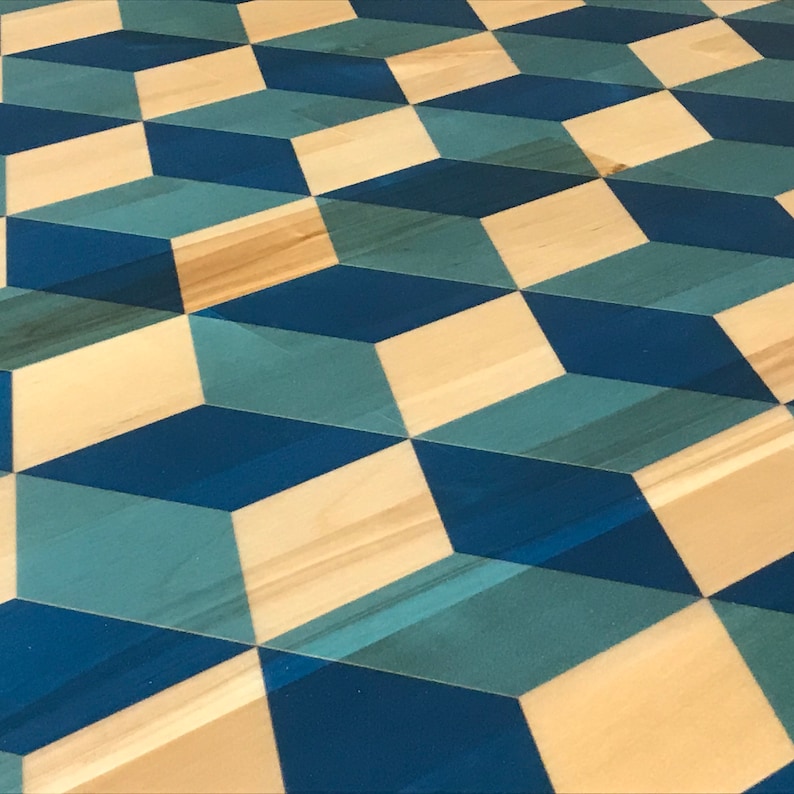 Custom Printed Butcher Block Table - Etsy