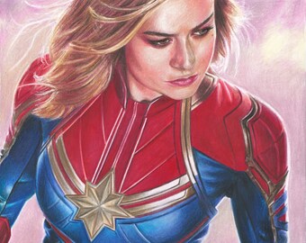 Brie Larson Drawing | Etsy