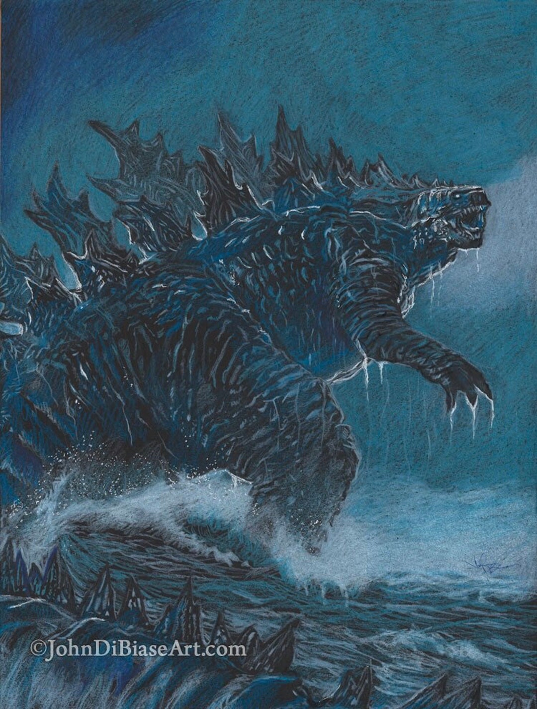 Godzilla 2022 Roar Drawing