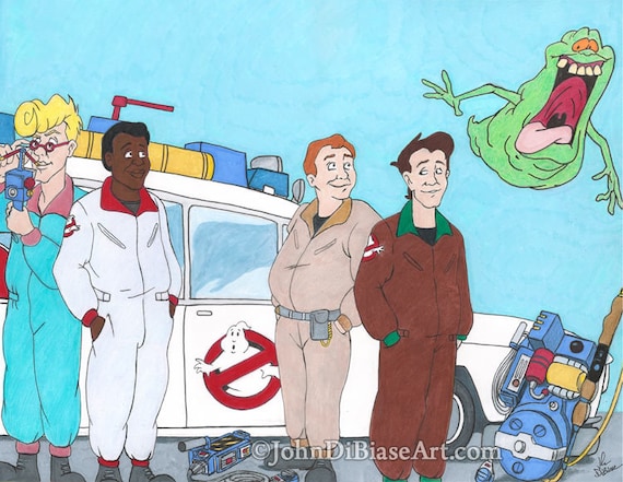 Ghostbusters Cartoon Drawing