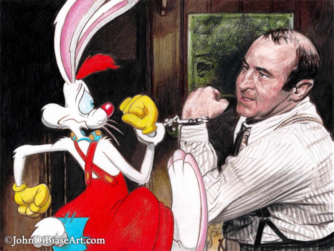Roger Rabbit and Eddie Valiant From Who Framed Roger Rabbit Drawing ...