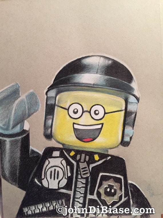 The Lego Movie Bad Cop Drawing
