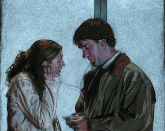 Office Pam Drawing - Etsy