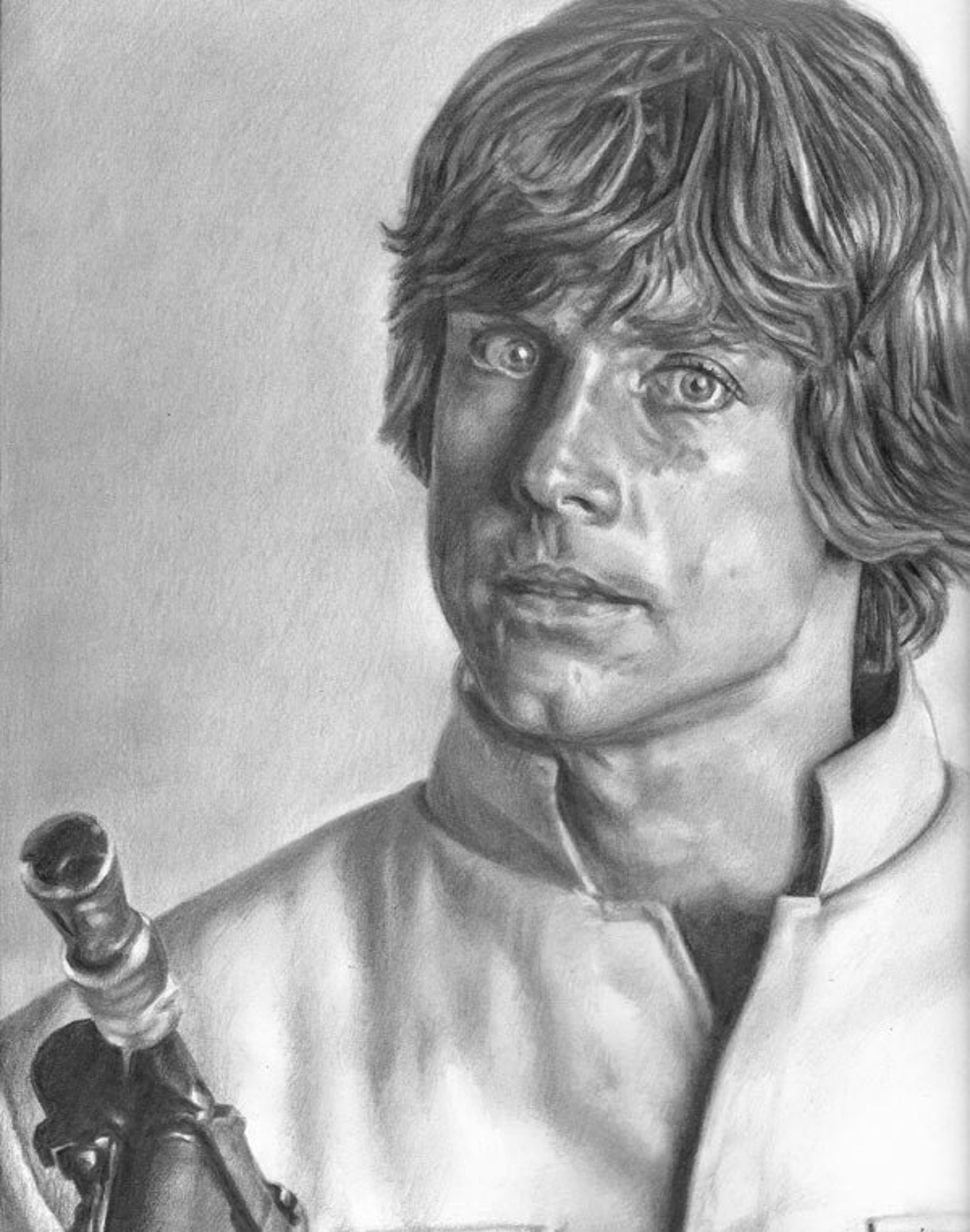 Luke Skywalker Star Wars Drawing Print - Etsy
