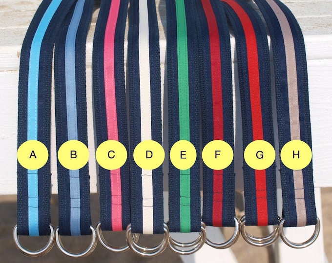Mens Striped Belts / 8 Styles / Collegiate / Ribbon Belt / Canvas Belt ...