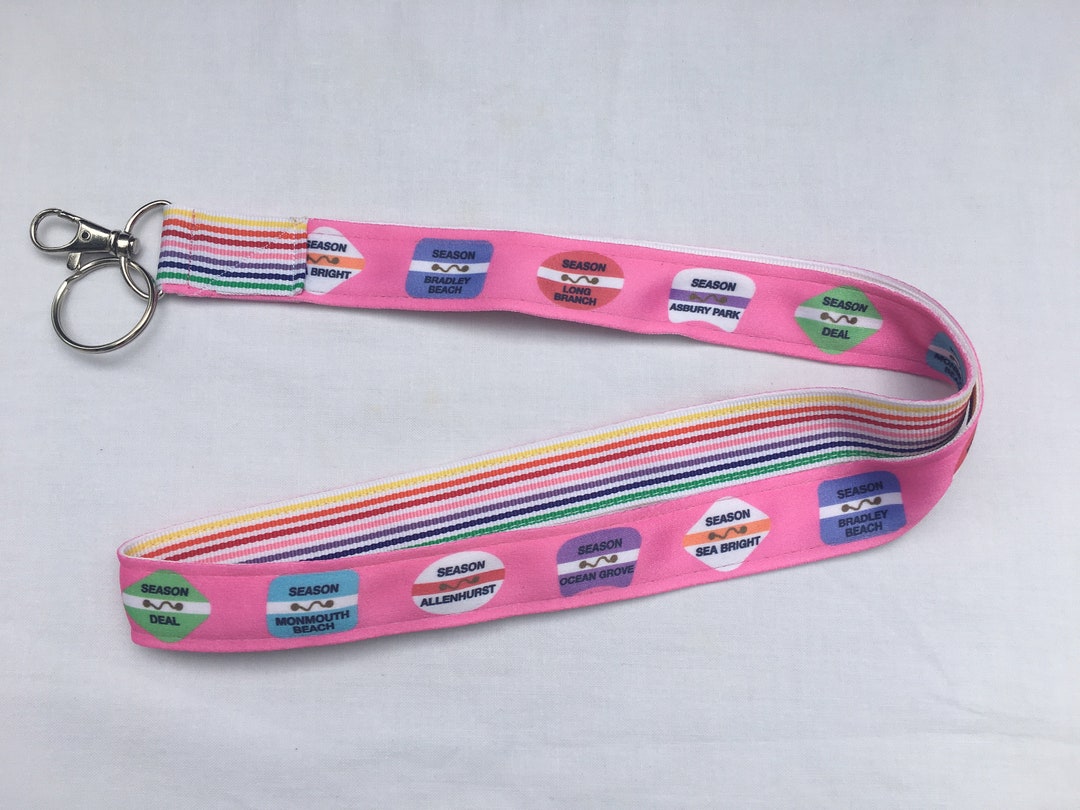 NJ Beach Towns Lanyard: Asbury Park, Long Branch Ribbon - Etsy