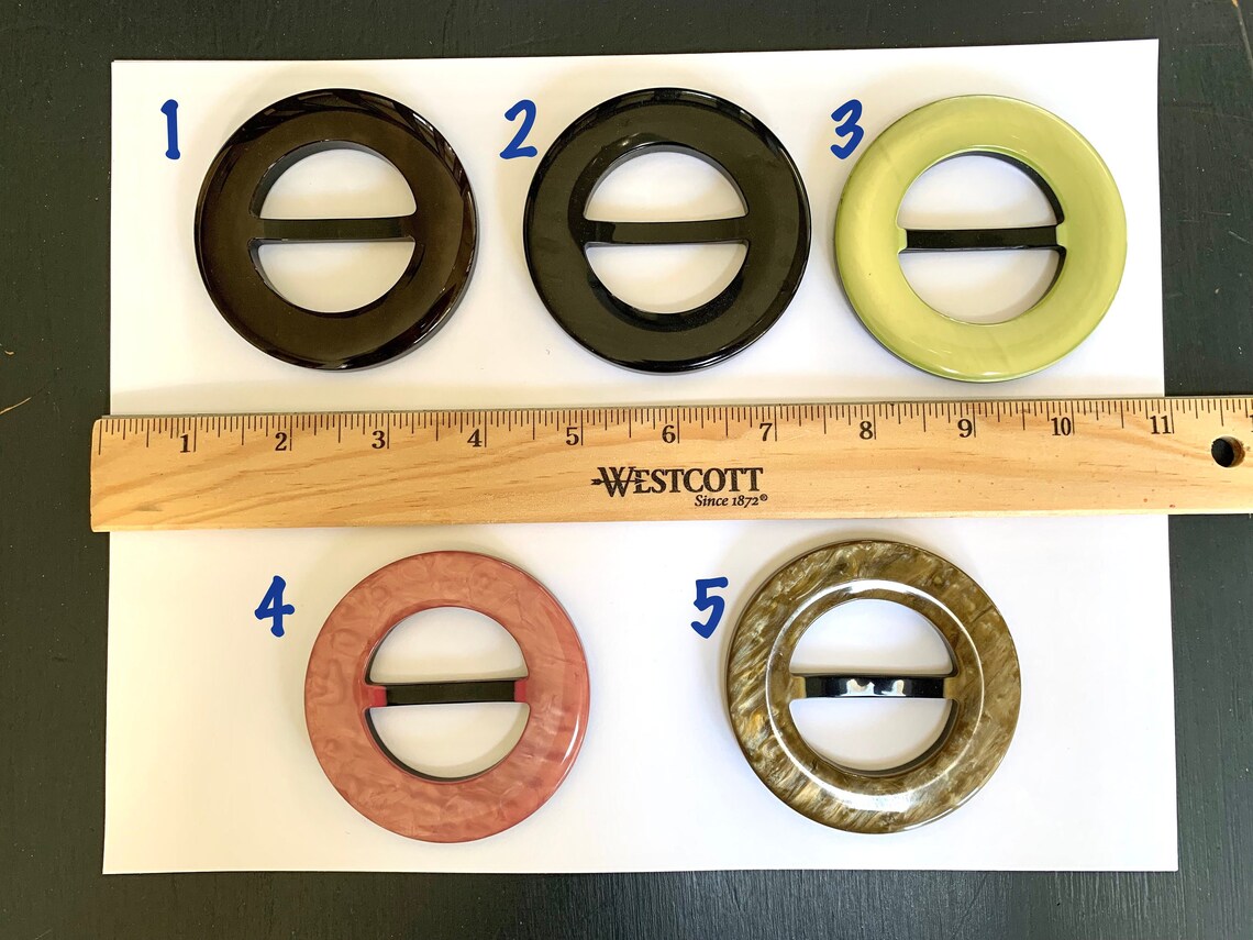 Round Acrylic Buckle / 3 Inch Belt Buckle / Buckle for Handbag - Etsy