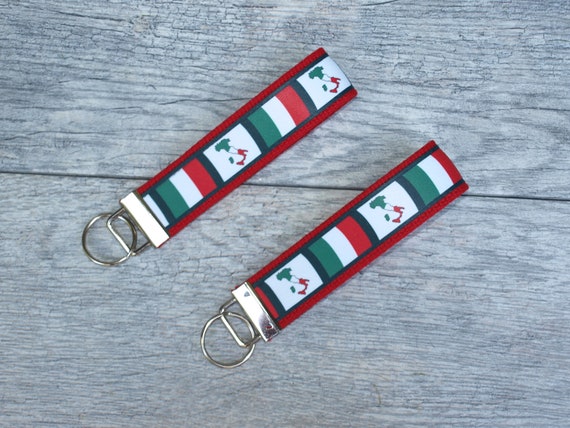 Italian Flag Key Fob / Italian Key Chain / Italian Wedding | Etsy