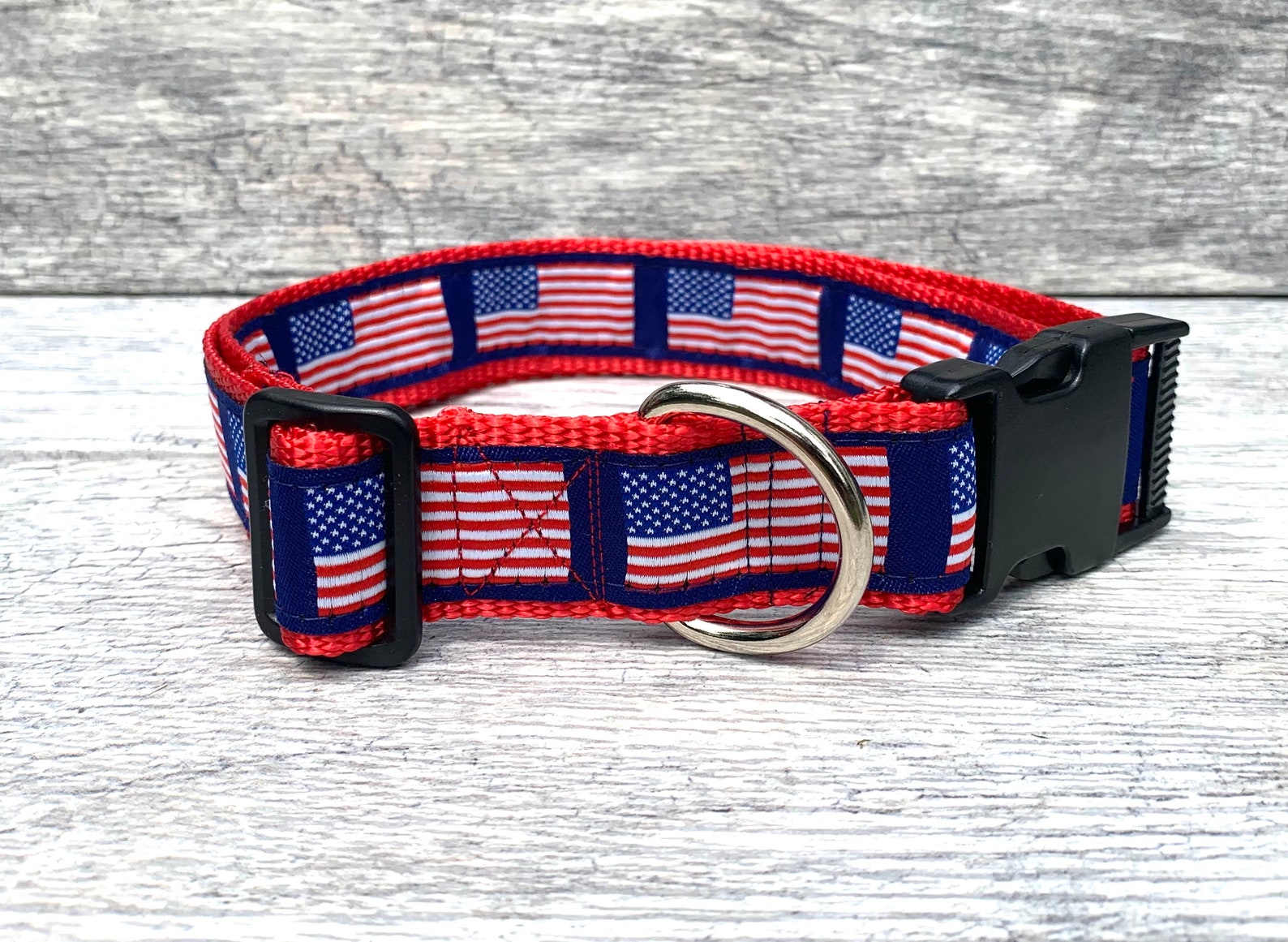 American Flag Dog Collar / American Flag Collar / Flag Collar - Etsy