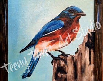 Bluebird painting | Etsy