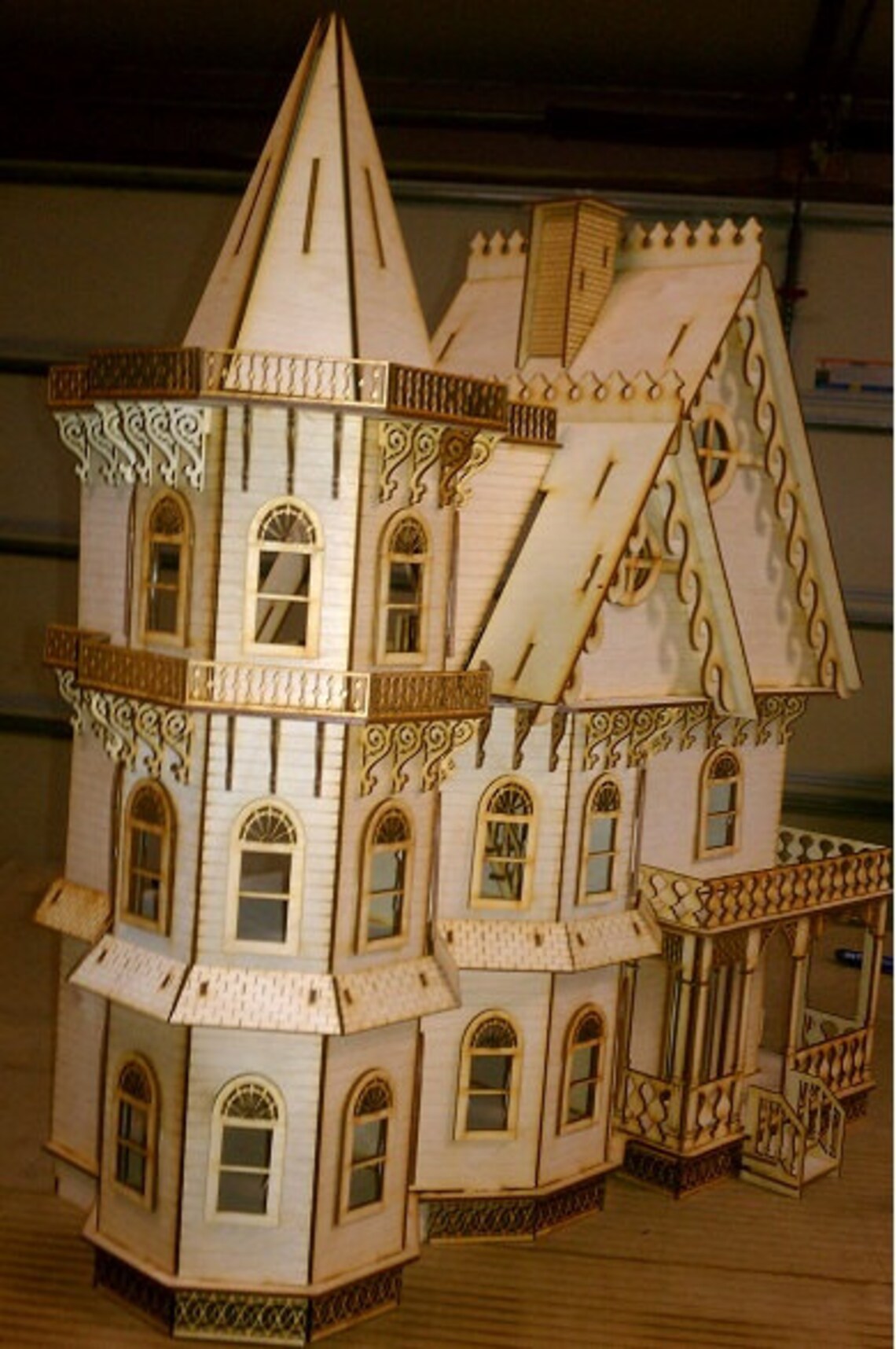 Leon Gothic Victorian Mansion Dollhouse Half Inch Scale Kit - Etsy