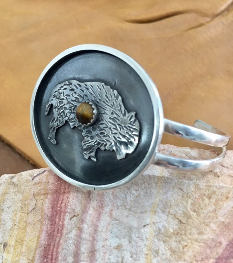 Buffalo Cuff Bison Cuff Talisman Jewelry Spirit Animal - Etsy