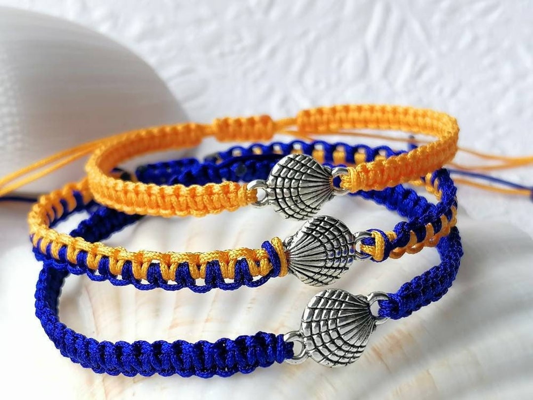 Camino De Santiago Braided Pilgrim Bracelet With Scallop Shell Charm - Etsy