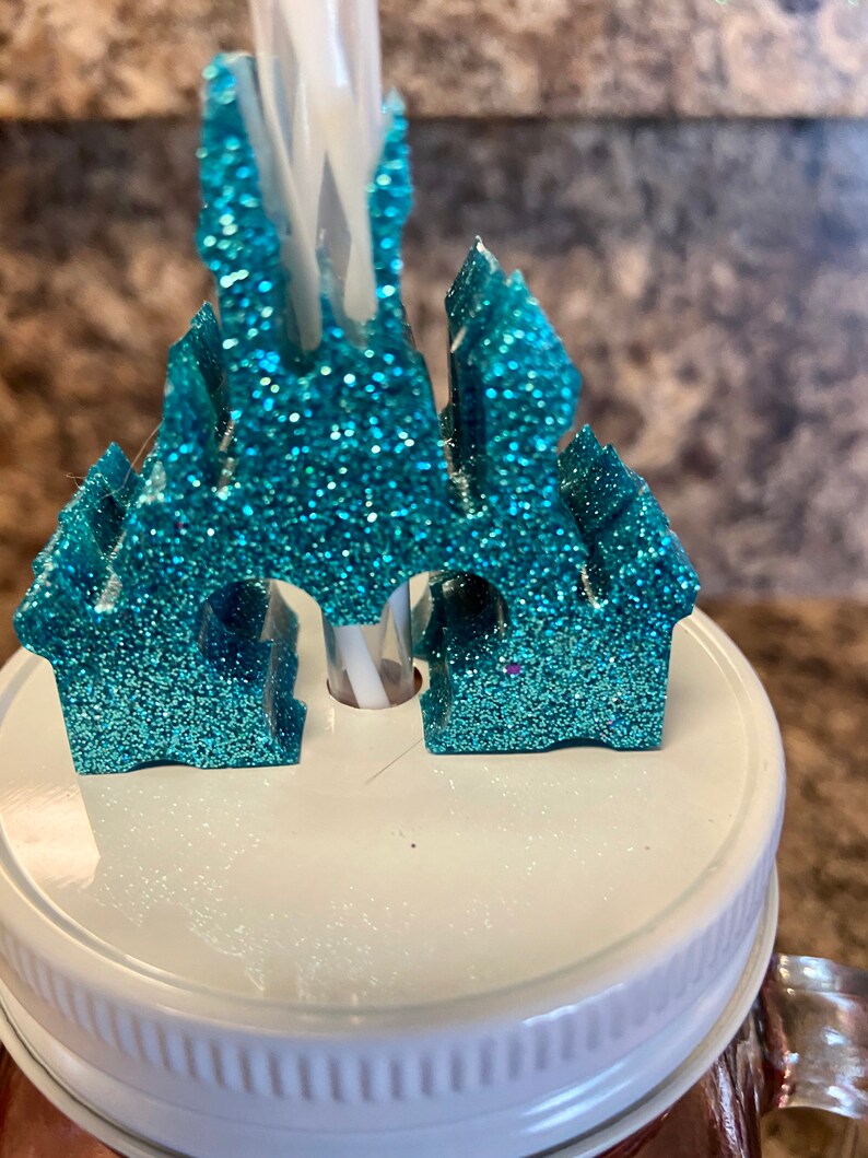 Cinderella Castle Straw Topper Vibrant Colors Choose Your | Etsy