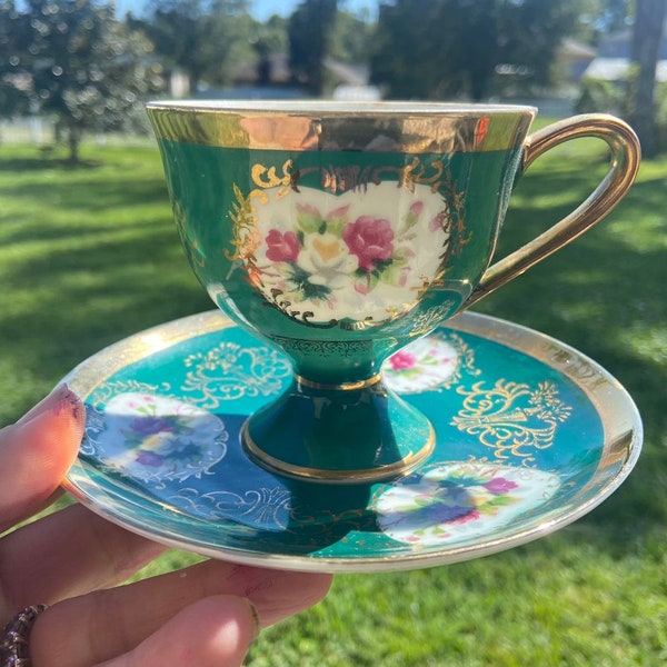Footed Tea Cup - Etsy