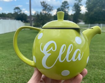 Personalized Teapot - Etsy