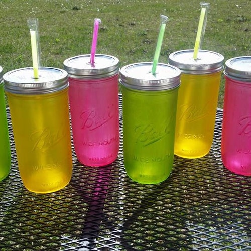 12oz Quilted Ball Mason Jar Sippy Cup CHOOSE YOUR COLOR - Etsy