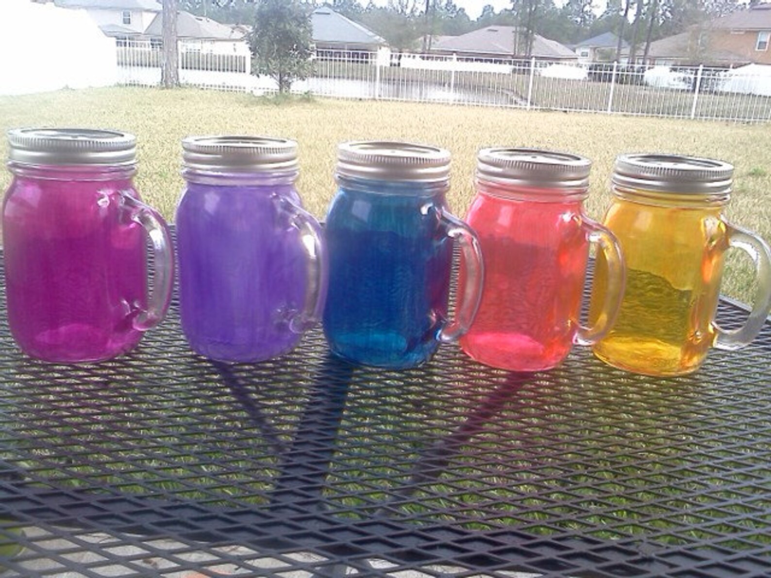 16 Oz Mason Jar Sippy Tumbler With Handle CHOOSE YOUR COLOR | Etsy