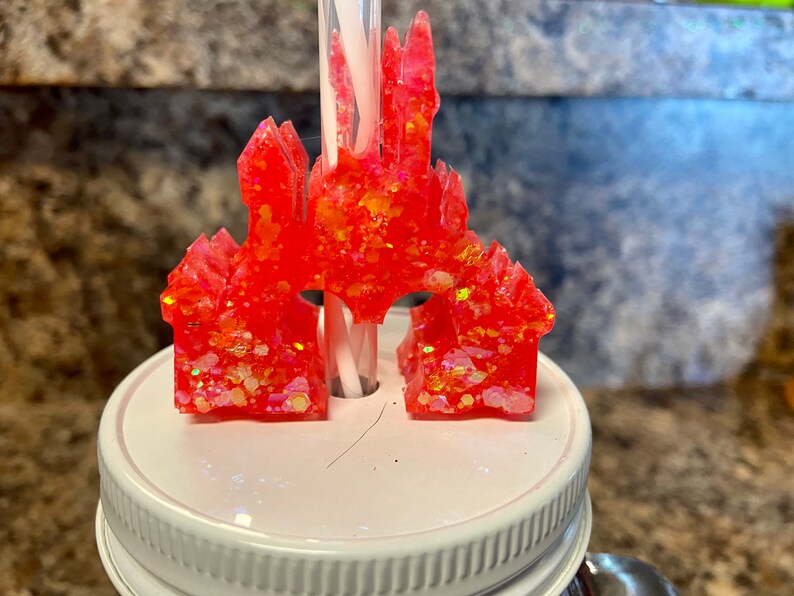 Cinderella Castle Straw Topper Vibrant Colors Choose Your | Etsy