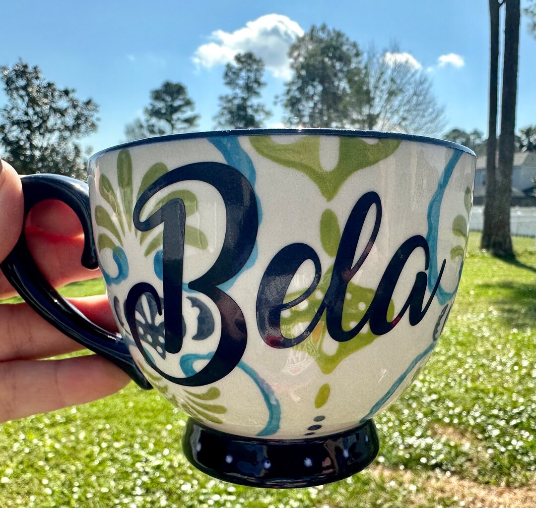 Personalized Coffee or Teacup - Choose Name - Boho Design - Etsy