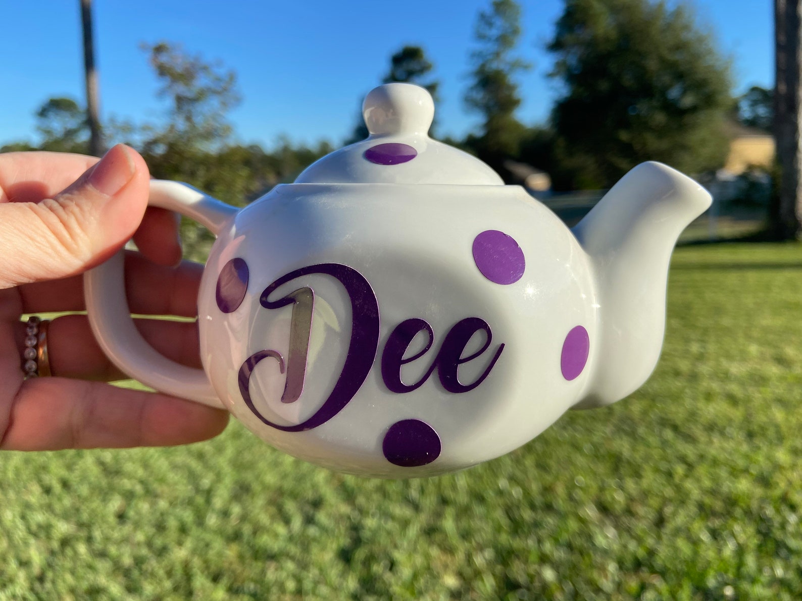 Personalized Tea Pot 10oz Tea Pot Choose Name and Color - Etsy