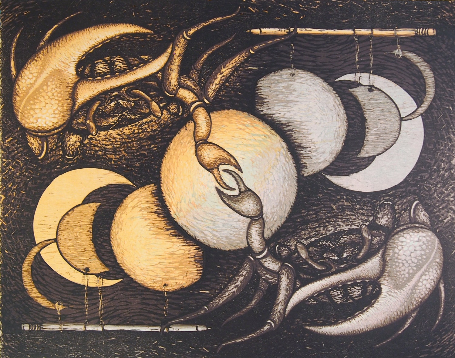 Tenuous Agreements original lithograph by Carrie Lingscheit Lithographs ...